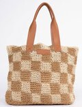 RUSTY Checkmate Straw Beach Bag – RUMOR