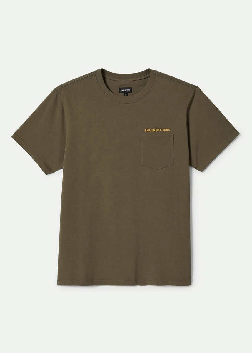 BRIXTON Emblem Heavy Weight Pocket Tee - Ivy Green – RUMOR