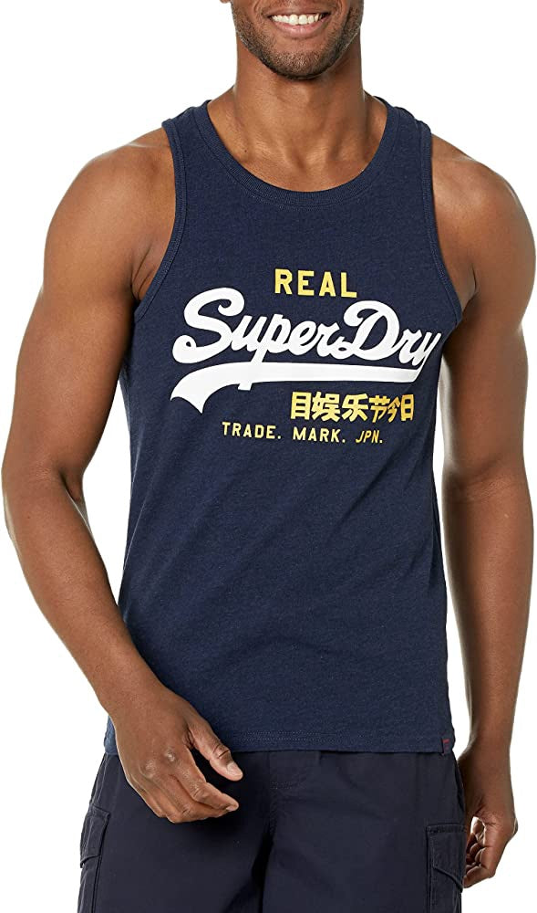 SUPERDRY Vintage VL Classic Vest - Midnight Blue Grit – RUMOR